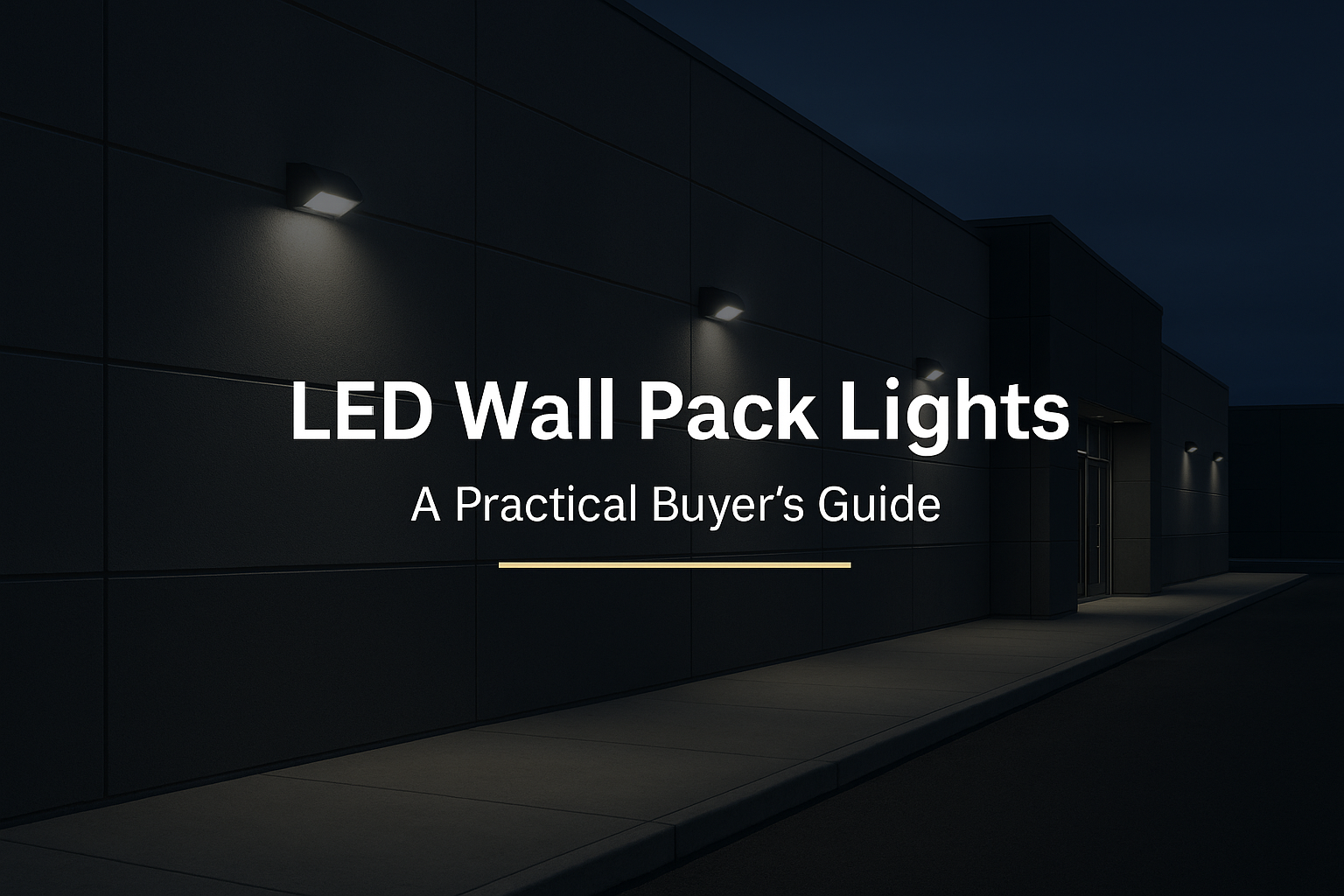 Complete Guide to LED Wall Pack Lights – NCLTG