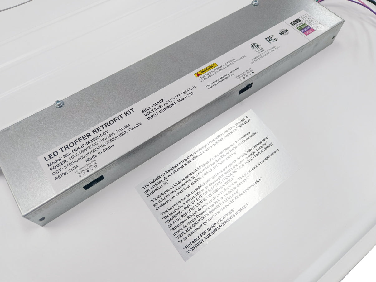 SnapFit Series LED Troffer Light Retrofit Kits – Energy-Efficient ...