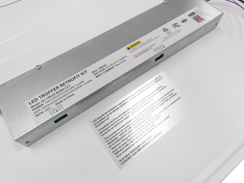 SnapFit Series LED Troffer Light Retrofit Kits – Energy-Efficient ...